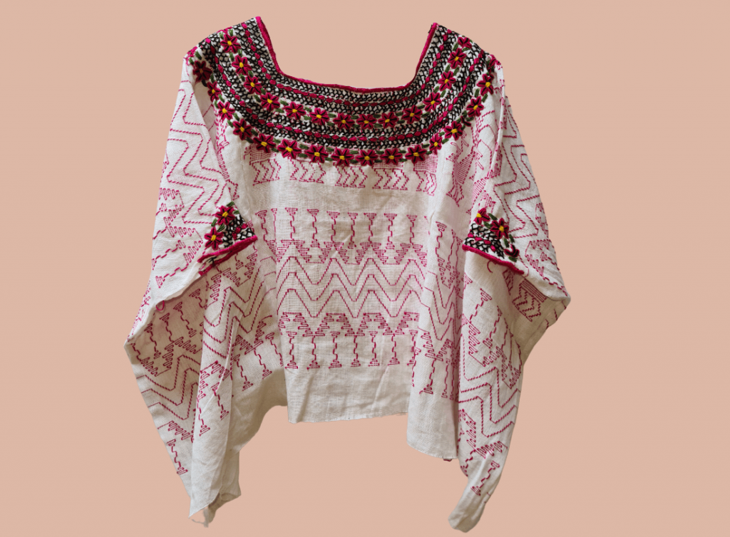 Huipil Chamelqueño tipo pikb’il rojo